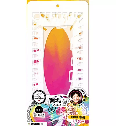 Stencil, Playful frames Mixed-Up Collection nr.137 / Art by